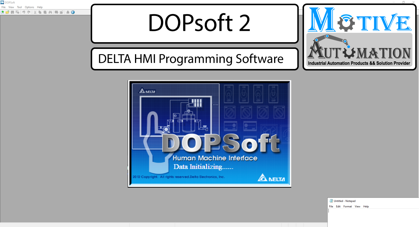 Delta HMI Programming DOPSoft 2.00.07 Archives - Motive Automation