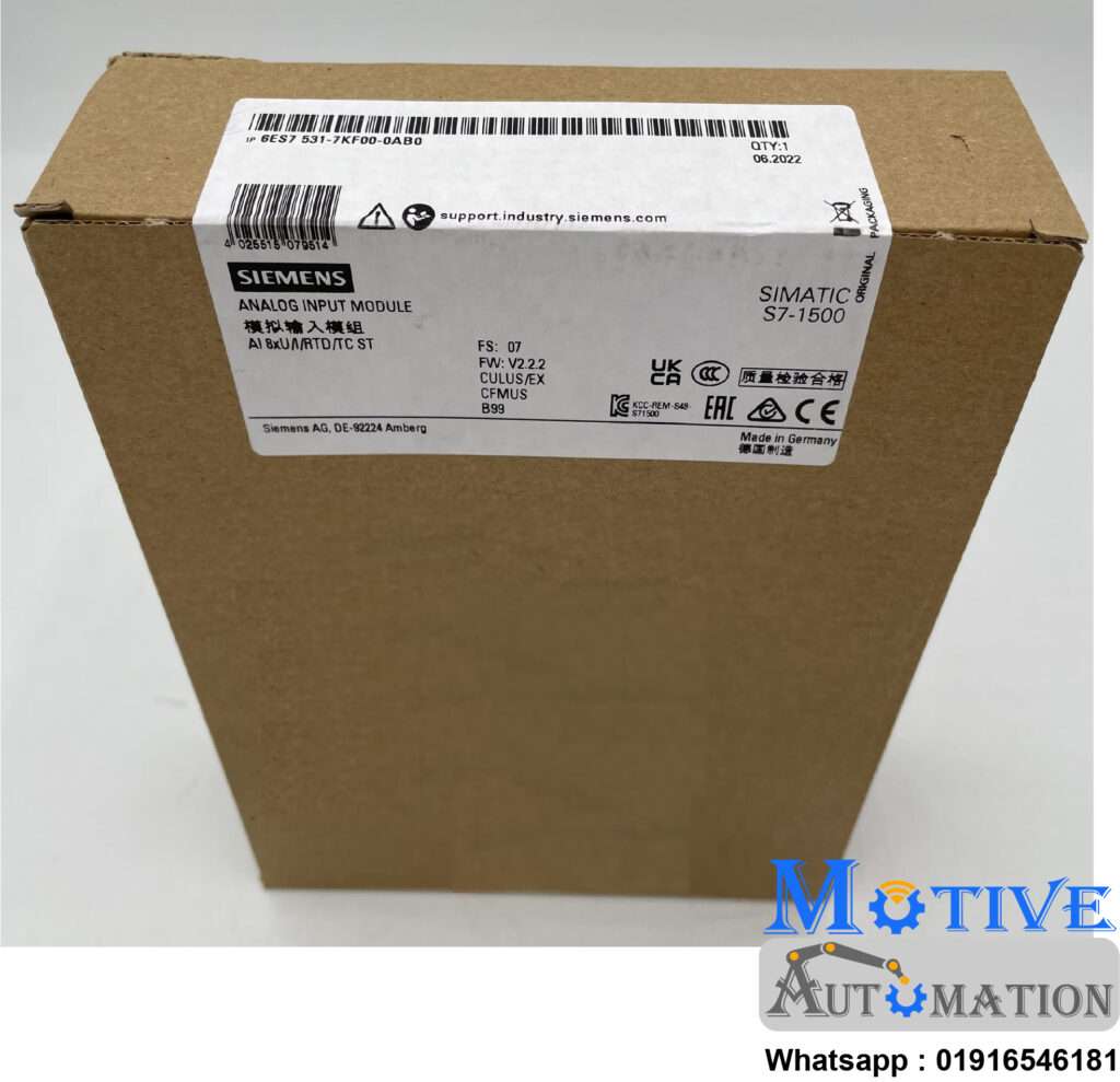 SIMATIC S7-1500 Analog Input Module - Motive Automation